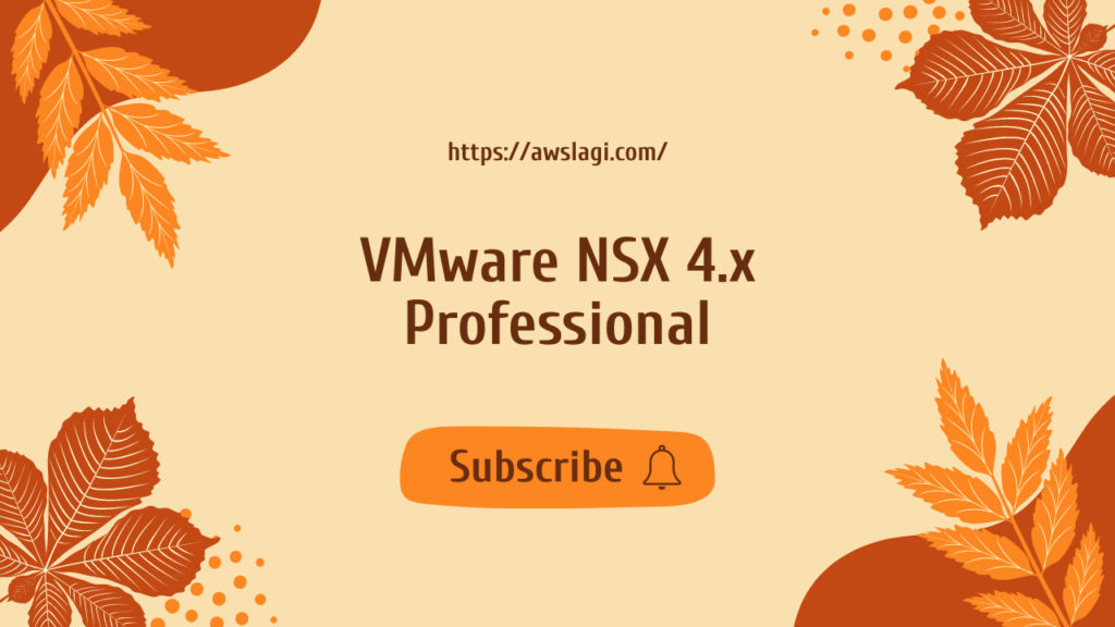 VMware NSX 4.x Professional Part 1 - awslagi.com