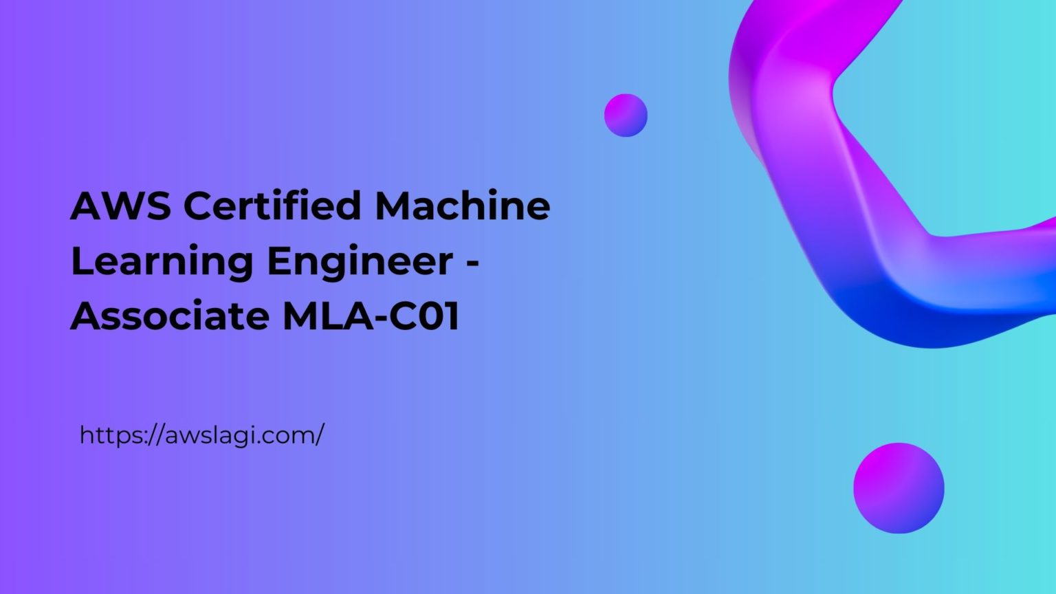 AWS Certified Machine Learning Engineer - Associate MLA-C01 - awslagi.com