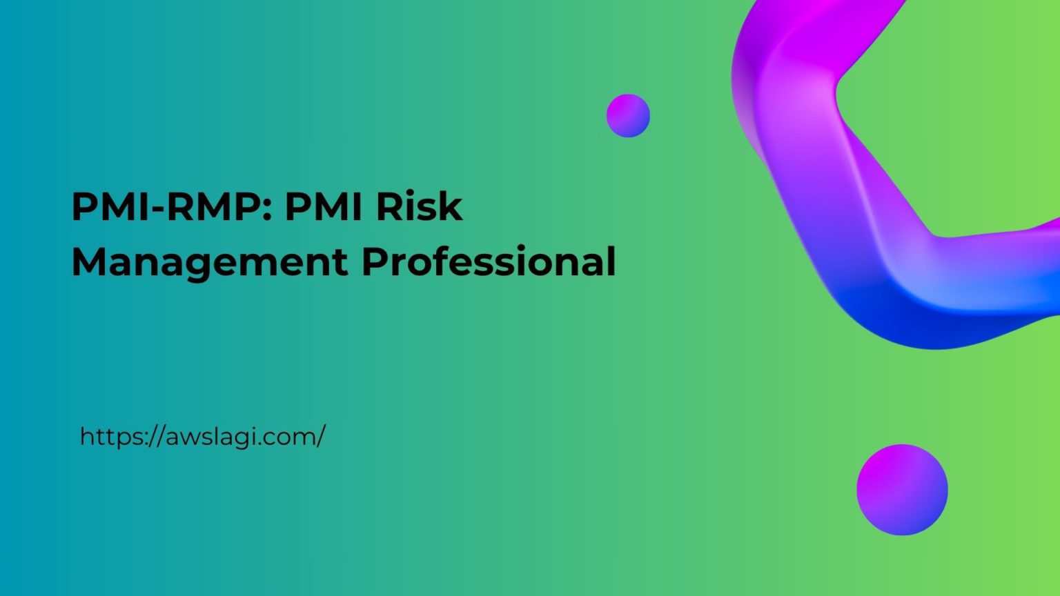 PMI-RMP: PMI Risk Management Professional - awslagi.com